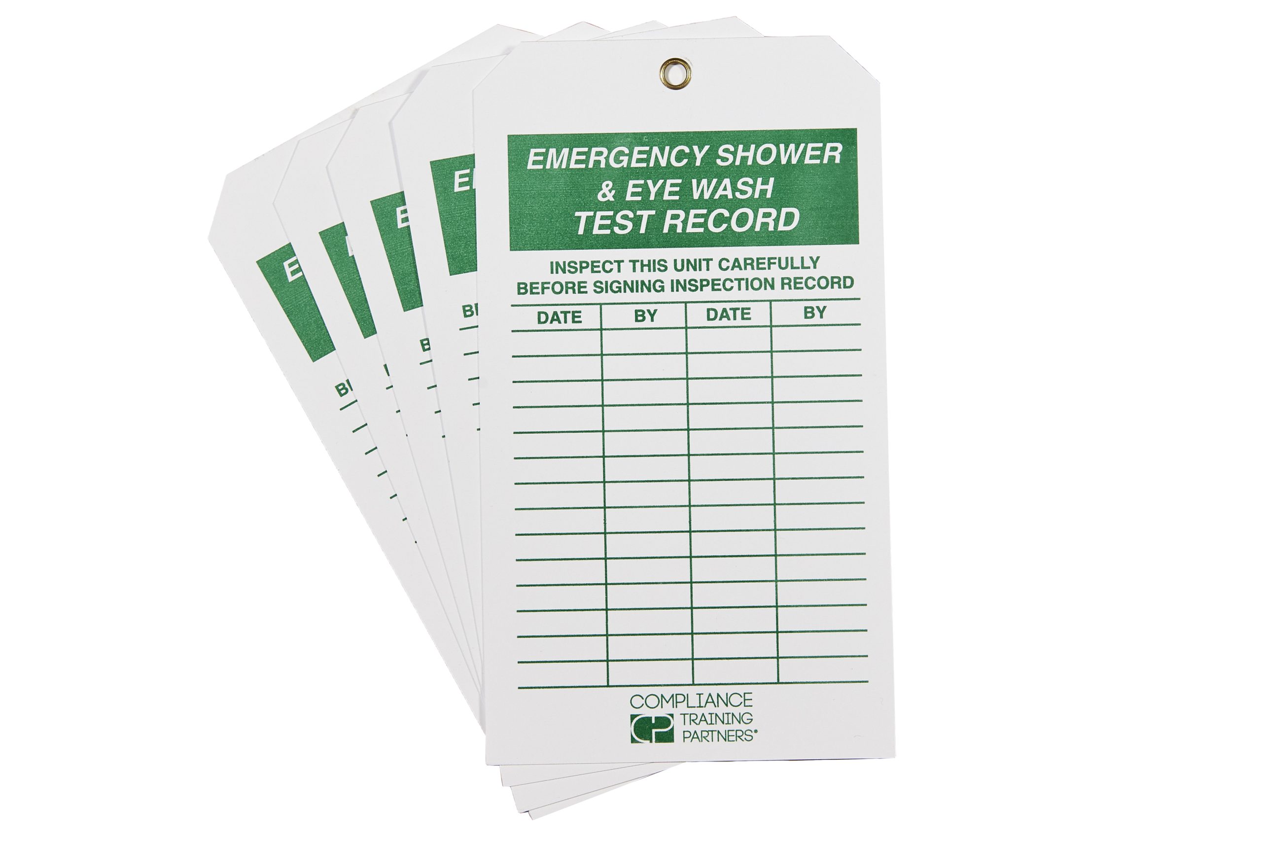 Eyewash Inspection Tags - Compliance Training Partners